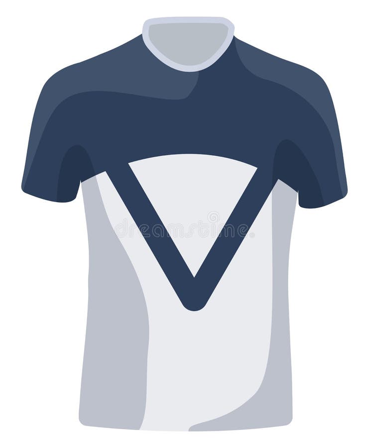 Blue and White Tshirt, Icon Stock Vector - Illustration of apparel ...