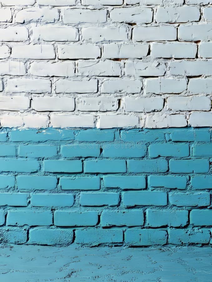 Blue White Two Tone Brick Wall Textured Pattern Stock Photos - Free ...