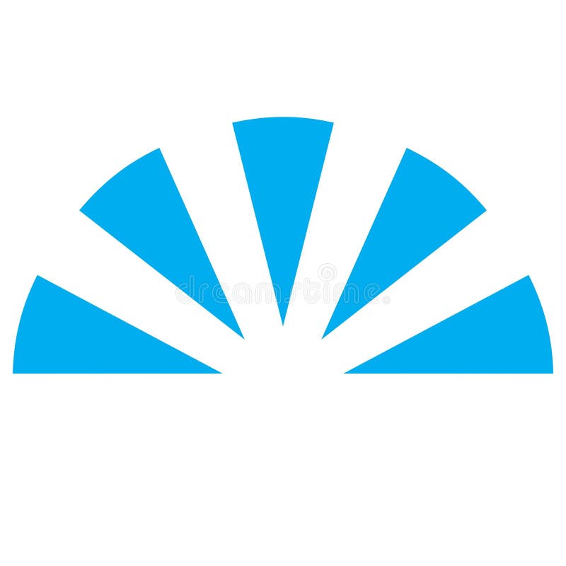 Blue and White Vector Graphic of a Map Symbol Denoting a Viewpoint ...