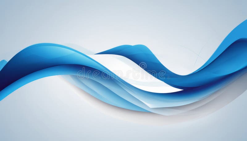 A blue and white wave stock illustration. Illustration of wave - 305158102