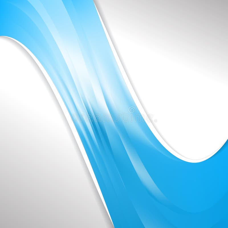 Blue and White Wave Business Background Vector Illustration Stock ...