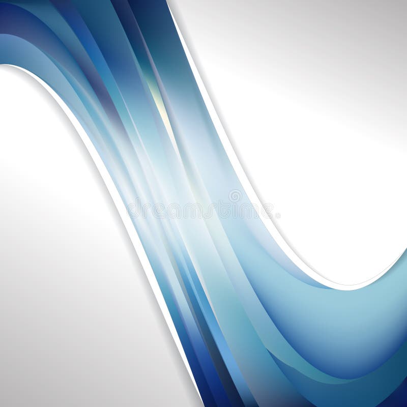 Blue and White Wave Business Background Vector Illustration Stock ...