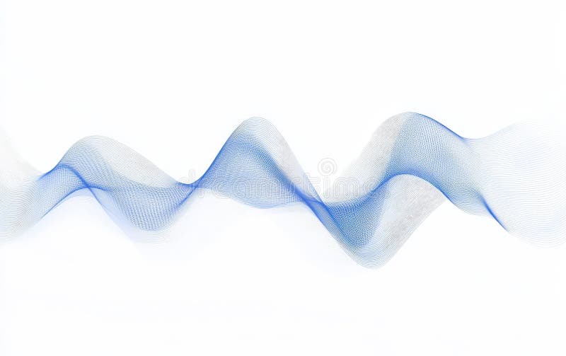 A Blue and White Wave Design Set Against a Clean White Background Stock ...