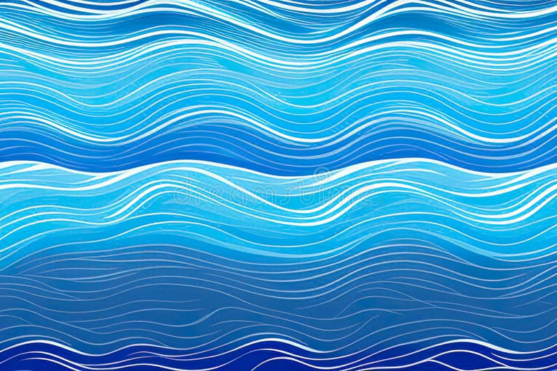 Blue and White Waves Background 12-6-2024 Stock Illustration ...