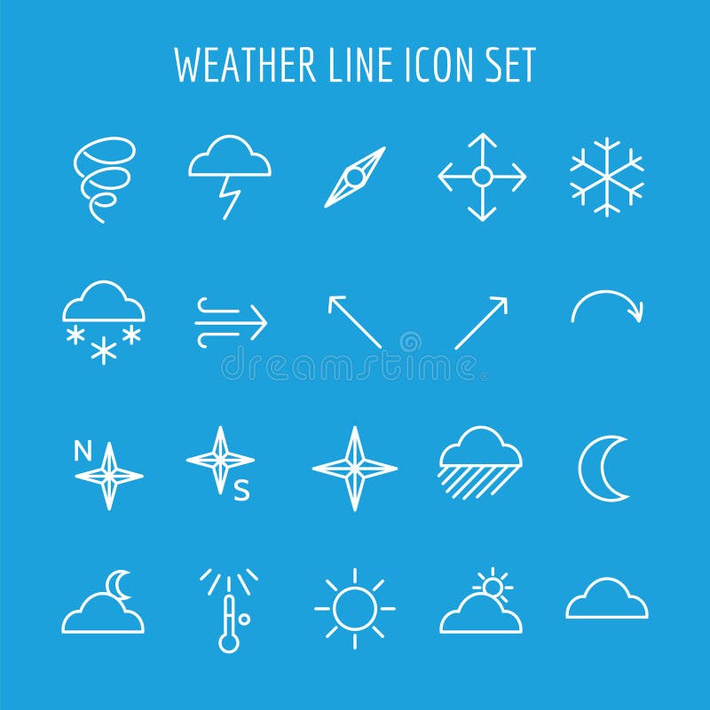 Weather line map pins stock vector. Illustration of rain - 71503283