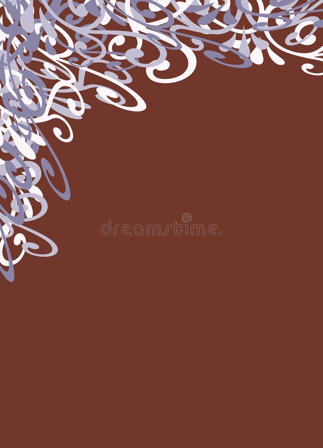 Blue and White Whispy Border Stock Illustration - Illustration of ...