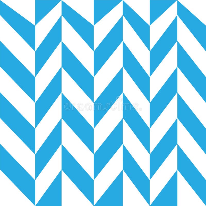 White Zigzag Spiral Big and Small Size Pattern Blue Background Stock ...