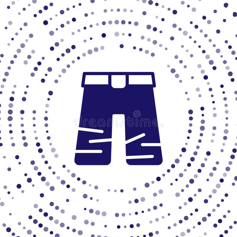 Blue Wide Pants Icon Isolated on White Background. Trousers Sign ...