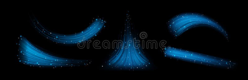 Blue Wind Waves, Fresh Cold Air Blowing Stock Illustration ...