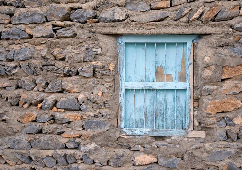 Blue Window stock photo. Image of house, rocks, window - 19338048