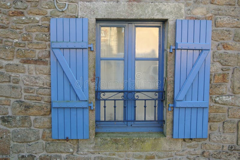 Blue window stock photo. Image of enamel, colored, stone - 59591544