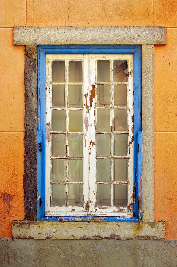 Blue Window stock image. Image of antique, place, background - 34365041