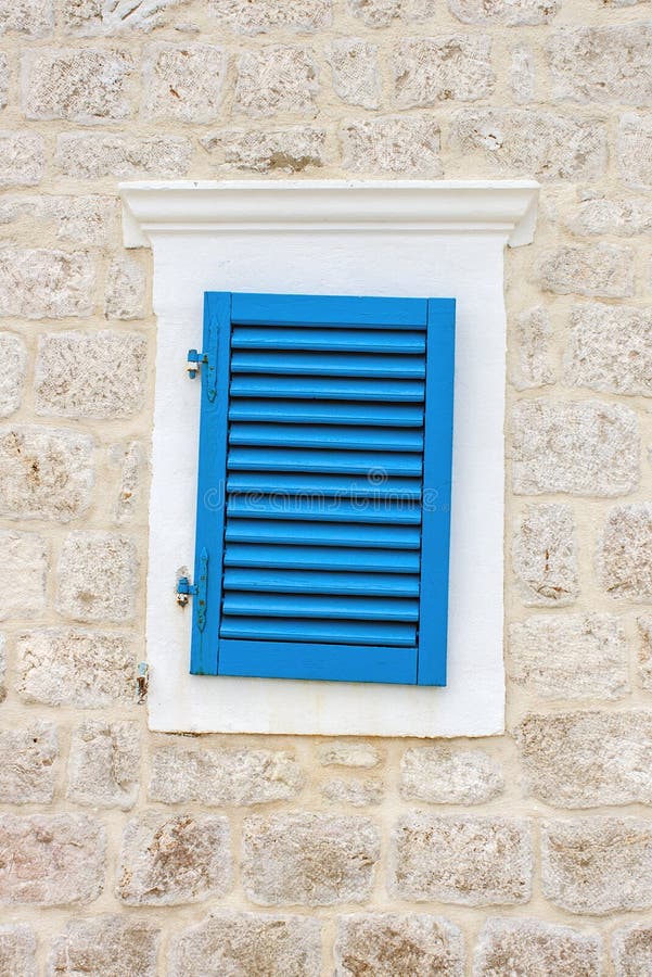 Blue window stock photo. Image of built, concrete, history - 33648974