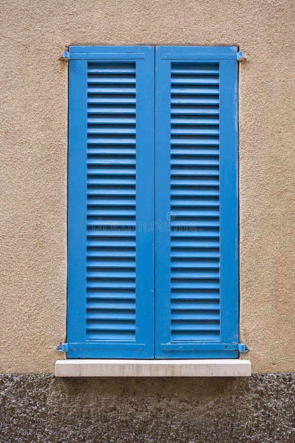 Blue window stock image. Image of closed, wall, rectangular - 65903369