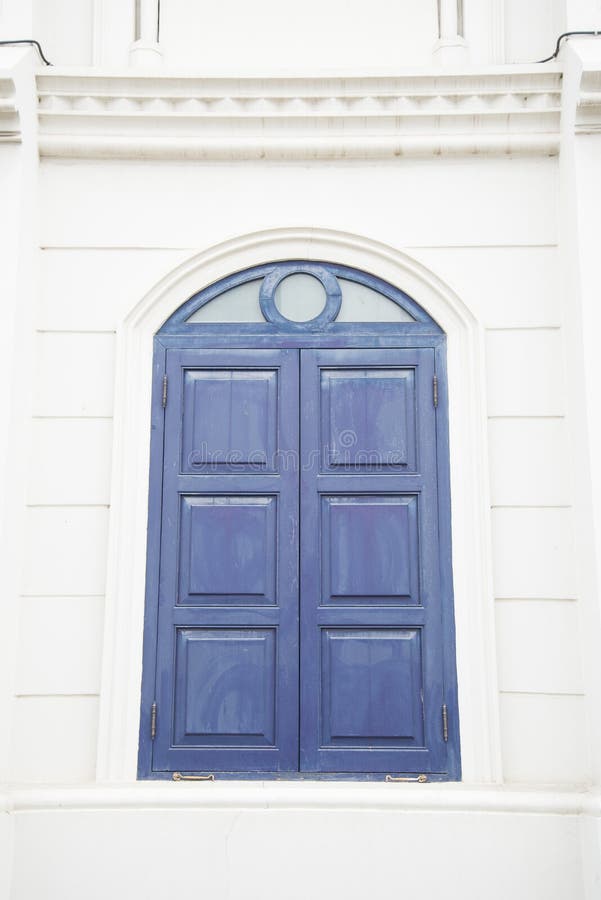 Blue window stock photo. Image of classical, bright, residential - 44402844