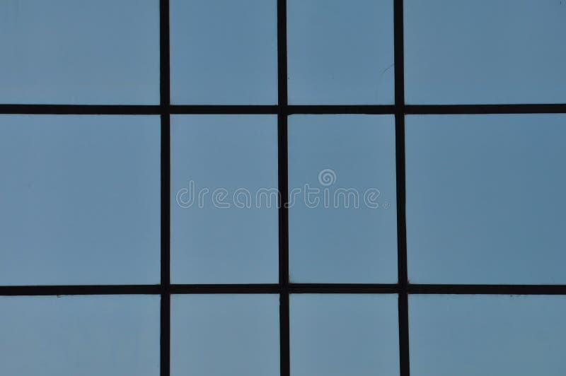 Blue windows abstract stock photo. Image of building - 32977458