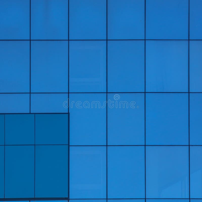 Blue Windows in the House As an Abstract Background Stock Image - Image ...