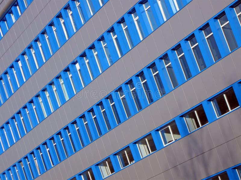 Blue Windows at New Office Building, Stock Image - Image of home ...
