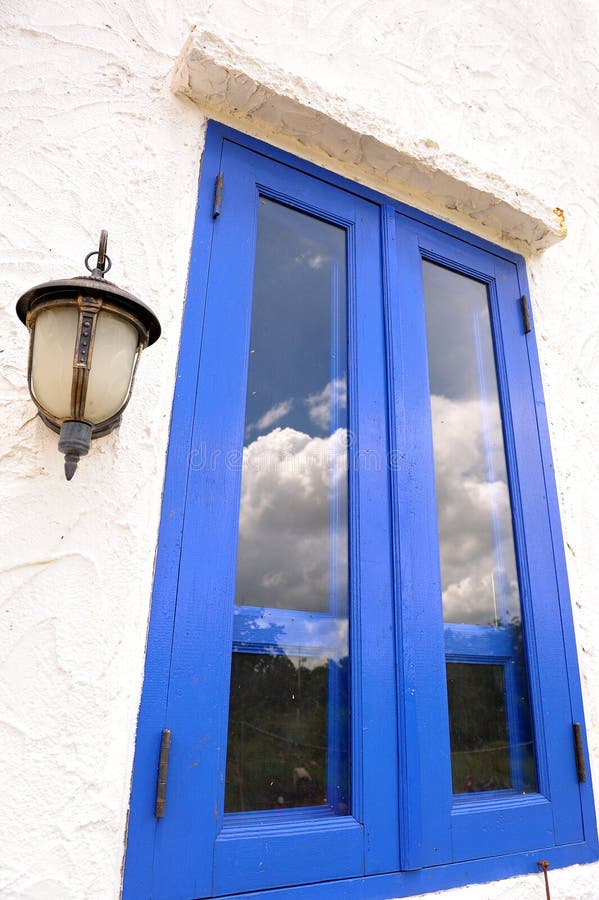 Blue windows stock photo. Image of windows, wooden, vintage - 32927150