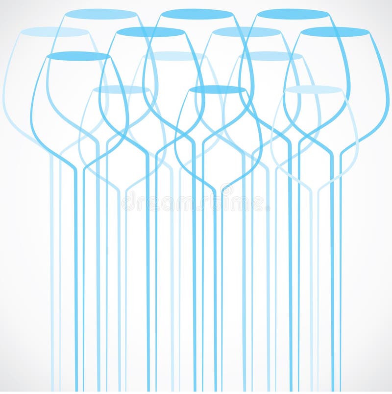 Blue wine glass background stock vector. Illustration of color - 29354020