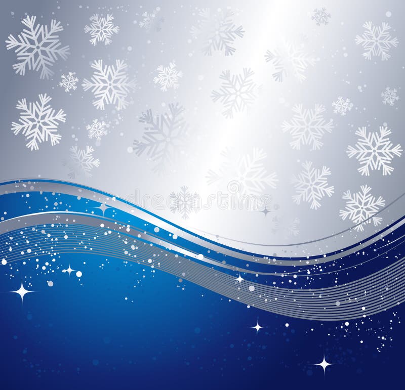 Blue Winter Abstract Background Stock Vector - Illustration of merry ...