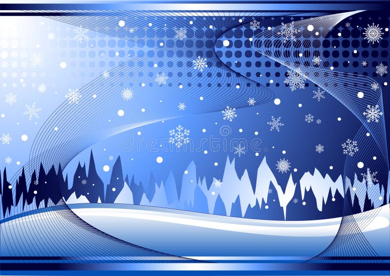 Blue Winter Background Picture. Image: 6251448