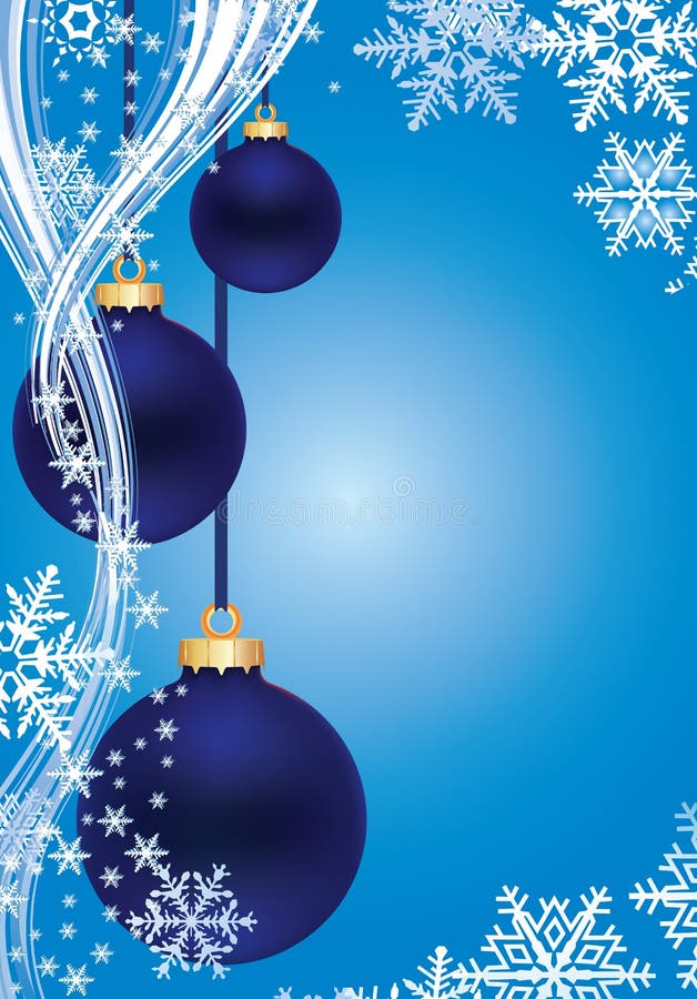Blue Winter background stock illustration. Illustration of flakes - 7452329