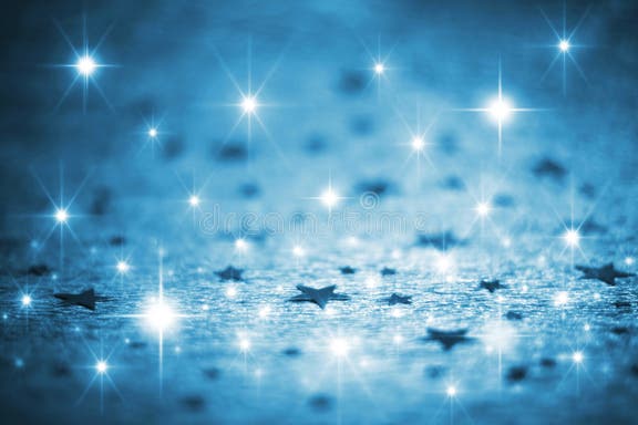 Blue Winter Background with Stars Stock Photo - Image of frosty, star ...