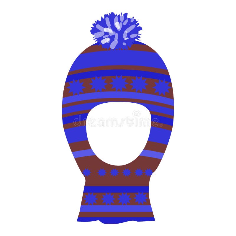 Blue Winter Hat Icon Cartoon Vector. Cold Clothes Stock Vector ...