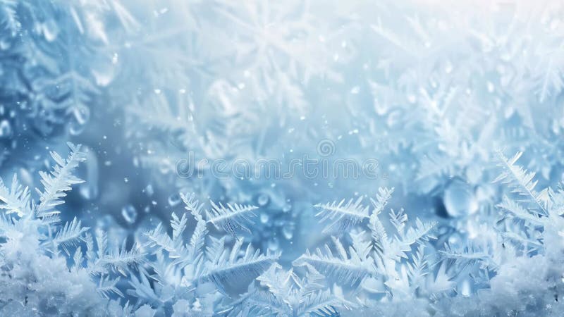 Blue Winter Ice Background with Copy Space Stock Footage - Video of ...