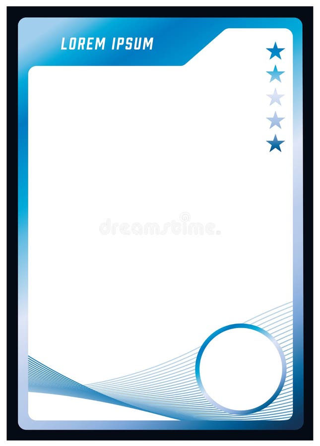 Blue Winter Pass Template Design Stock Vector - Illustration of blue ...
