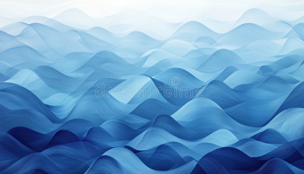 Blue Winter Pattern: a Gradual Wave Graphic Element for Various Design ...