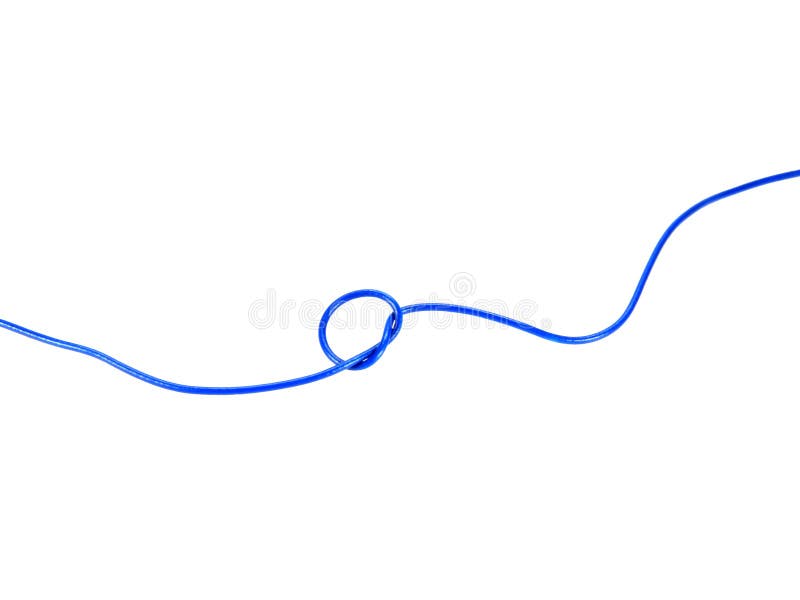 Blue Wire Cable of Usb and Adapter Isolated on White Background ...