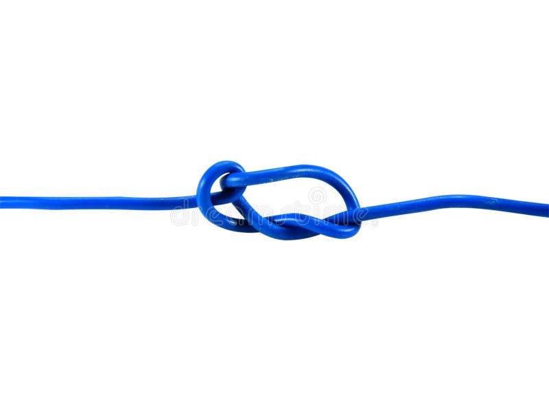 Blue Wire Cable of Usb and Adapter Isolated on White Background ...