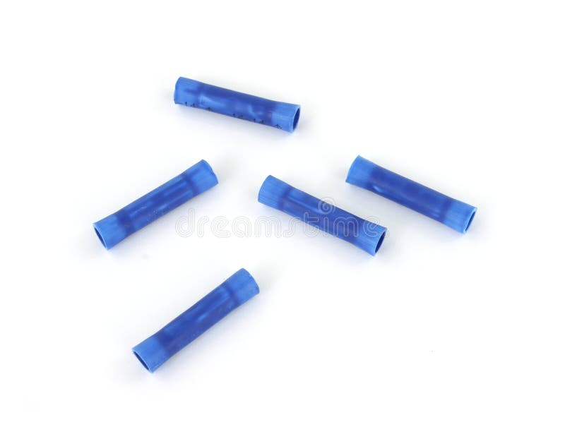 Blue Wire Splice Connectors Stock Photo - Image of automotive, home ...
