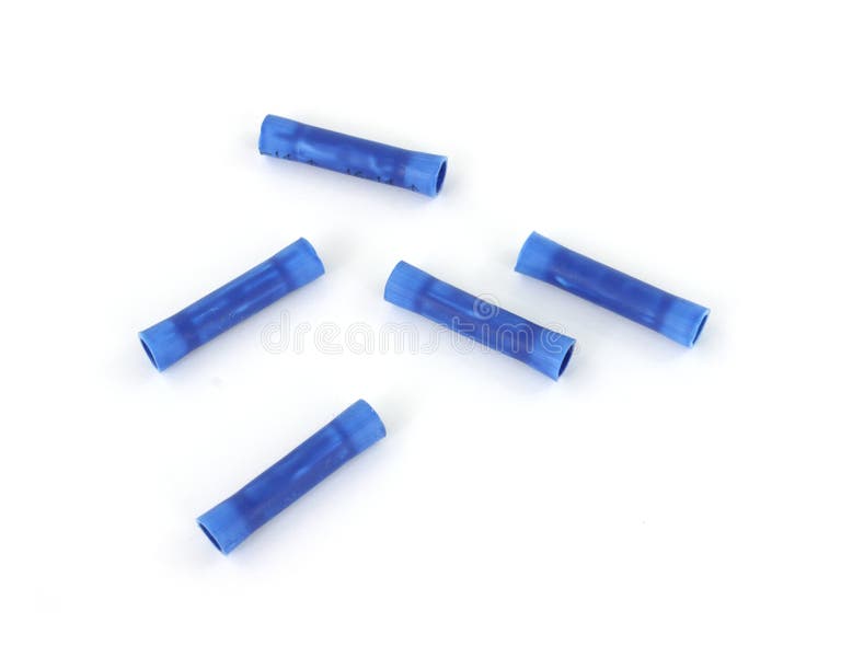 Blue Wire Splice Connectors Stock Photo - Image of automotive, home ...