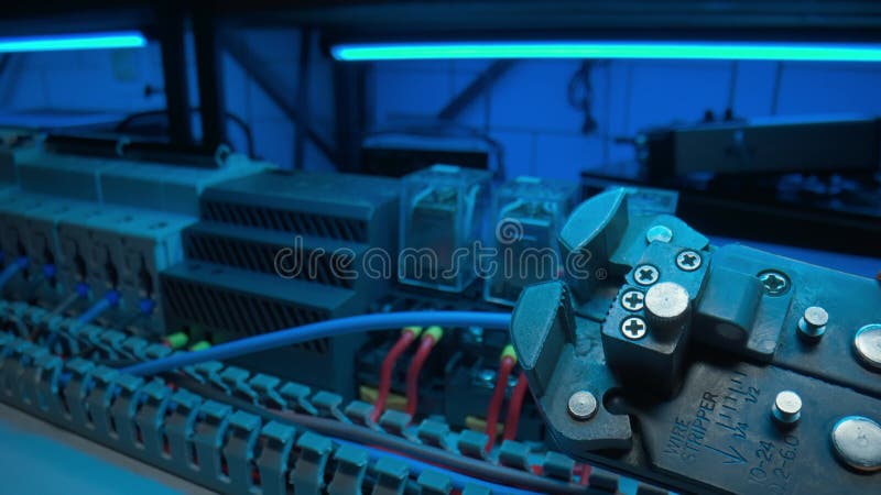 Wire Stripping. the Process of Removing the Insulation or Outer Layer ...