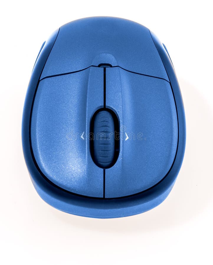 Blue Wireless Mouse stock image. Image of wheel, colorful - 89114385