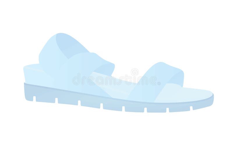 Blue woman strap shoe stock vector. Illustration of beautiful - 253160645