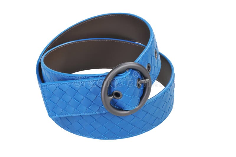 Blue women leather belt stock image. Image of closeup - 56391529