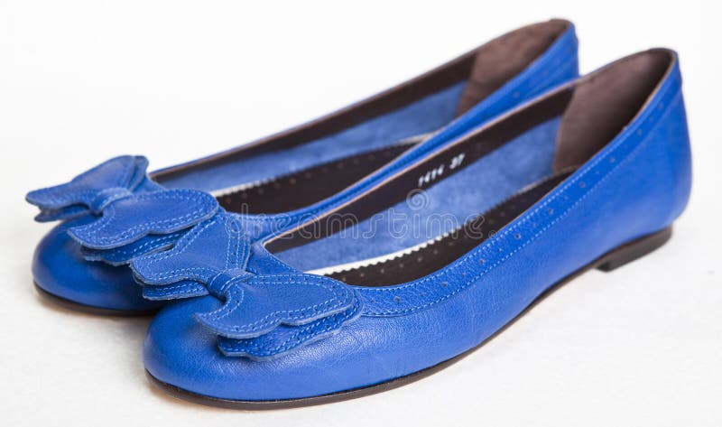 Blue Women s Shoes stock image. Image of footwear, foot - 8372933