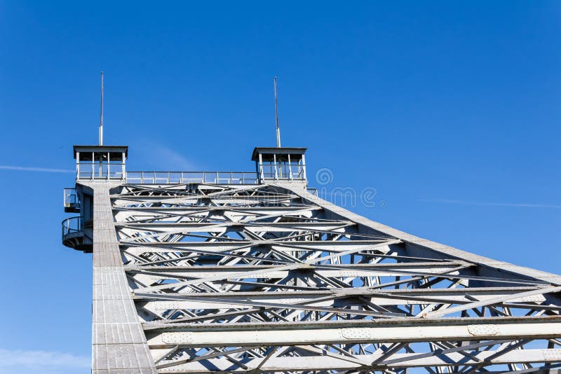 Blue Wonder Bridge stock image. Image of bridge, historic - 89459795