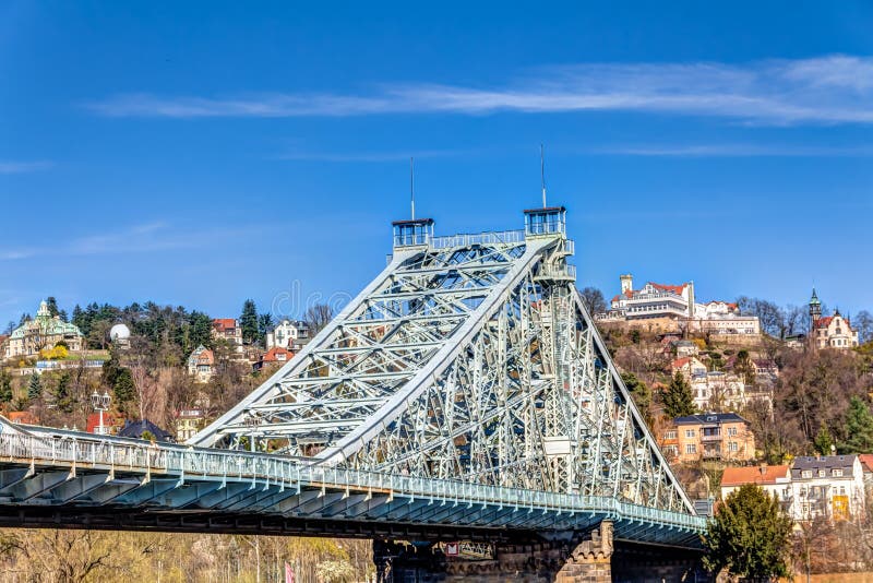 Blue Wonder Bridge stock image. Image of architecture - 89459797