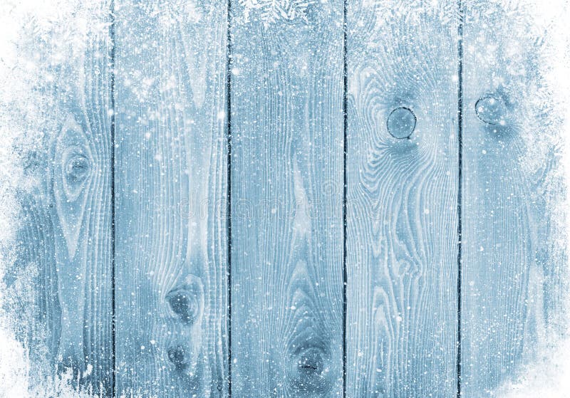 Old Wood Texture With Snow And Firtree Stock Image - Image of cold ...