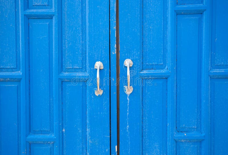 Blue wooden door stock photo. Image of lumber, interior - 39149324