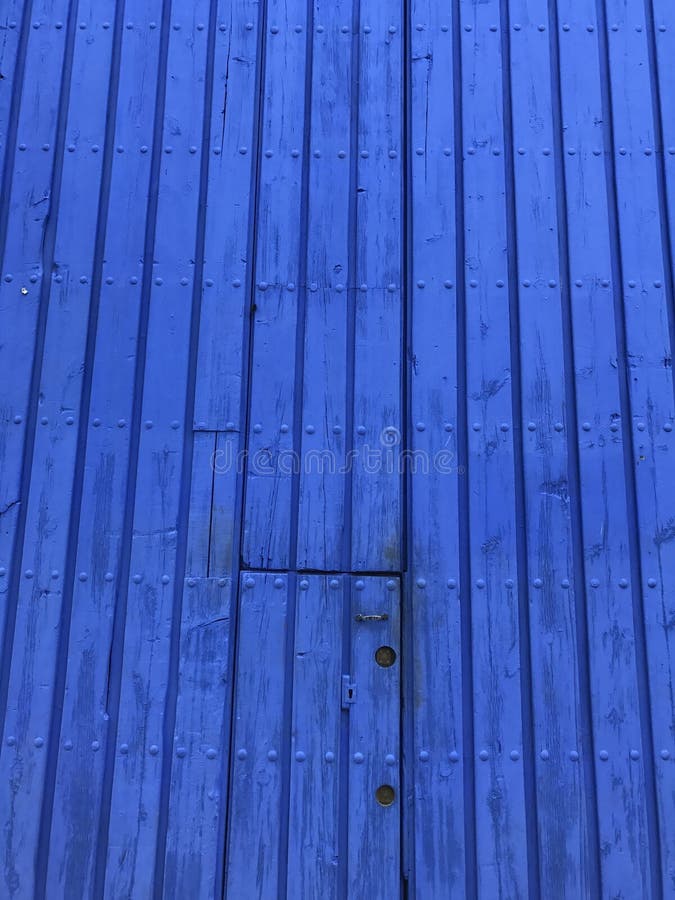 Blue wooden gate stock photo. Image of spanish, wooden - 81118186