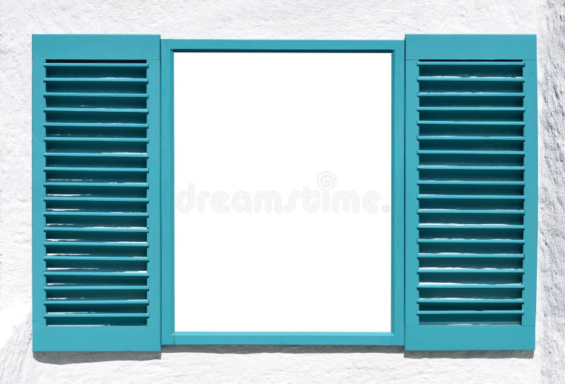 Blue wooden window. stock image. Image of traditional - 150551459