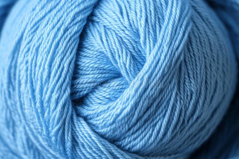 Blue Wool Threads Close Up Knitted Texture Woolen Fibers Stock Photos ...