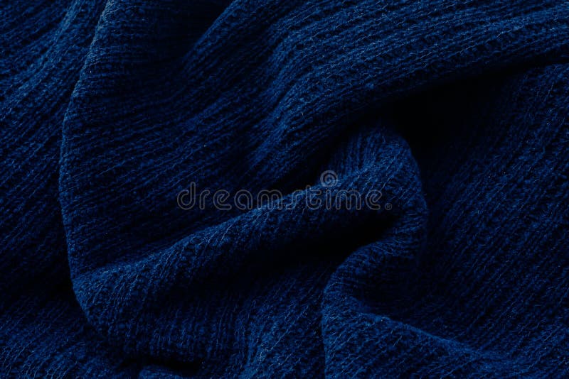 Blue Woolen Sweater, Background or Texture Stock Photo - Image of ...