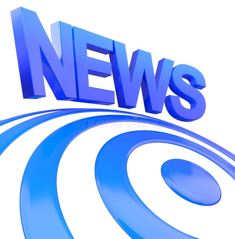 The News sign stock illustration. Illustration of text - 189221645